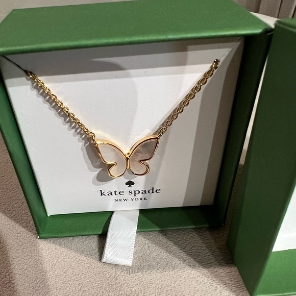 kate spade | Jewelry | Kate Spade Gold Butterfly Necklace New | Poshmark